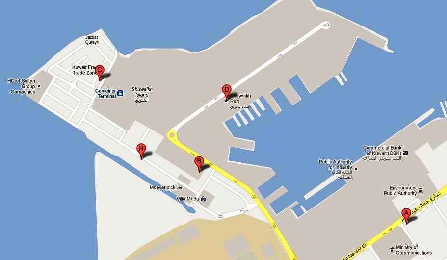 the viewing deck: Kuwait (Shuwaikh) - Iran (Khorramshahr) Persian Gulf ...