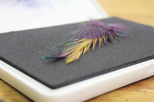sassafras: feather printing :: diy