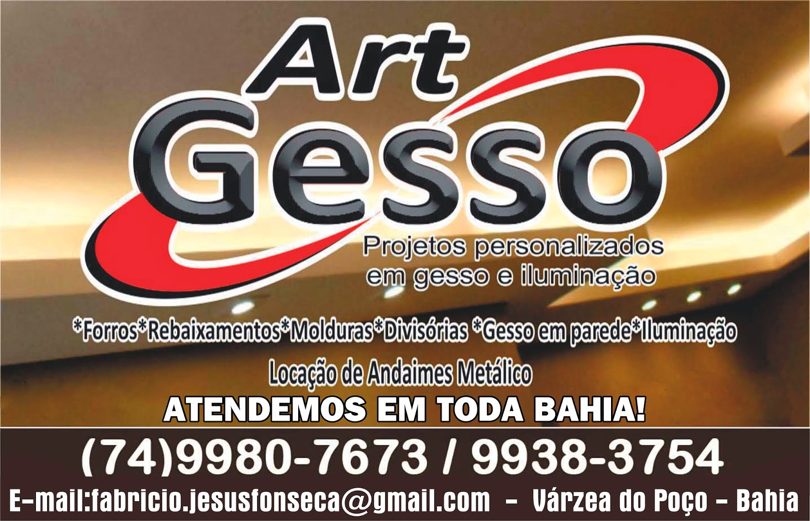 Art Gesso: Projetos personalizados em Gesso e Iluminação ~ VÁRZEA DO ...