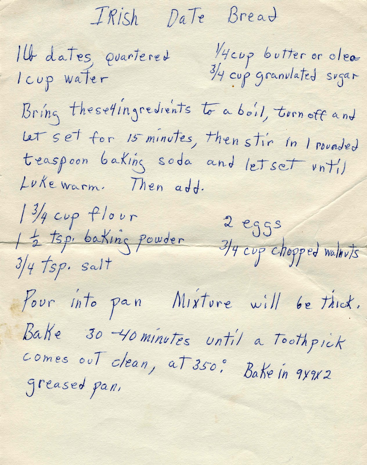 Bygone Food and Recipes