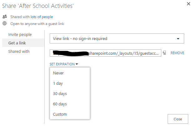 SharePoint Rapt: Set Mandatory Anonymous Links Expiration Duration in ...