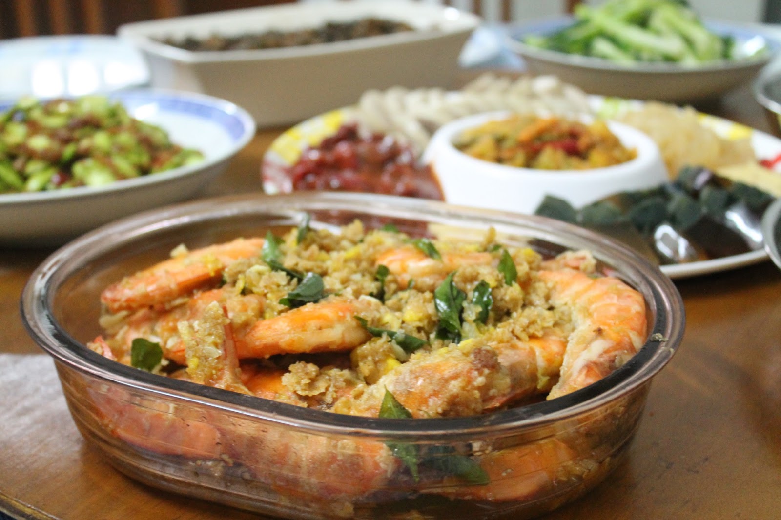 My Cooking Recipe : 麦片虾 Butter Oat Prawn