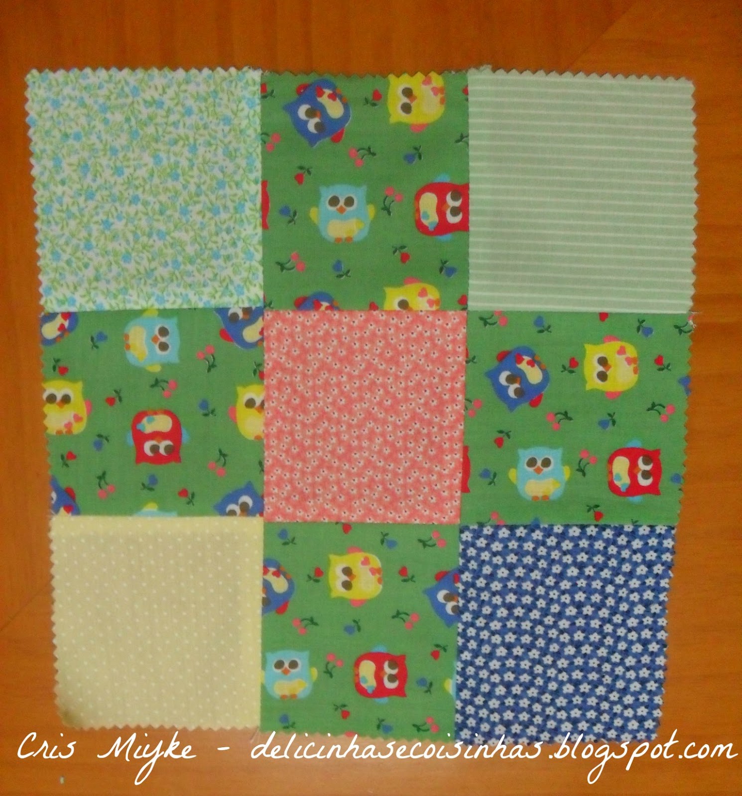 Maratona de Patchwork - Clubinho da Costura - 1º Desafio: Nine Patch