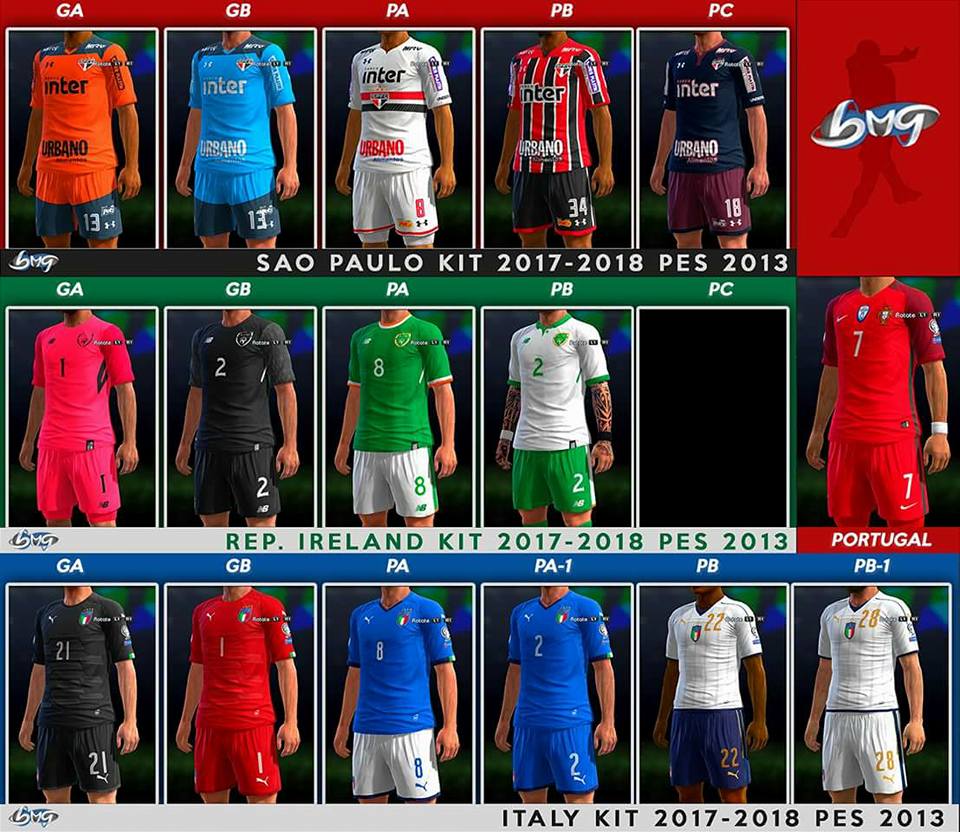 pes-modif: Update kit PES 2013 (11.10.17) 17/18 by BMG Kitmaker