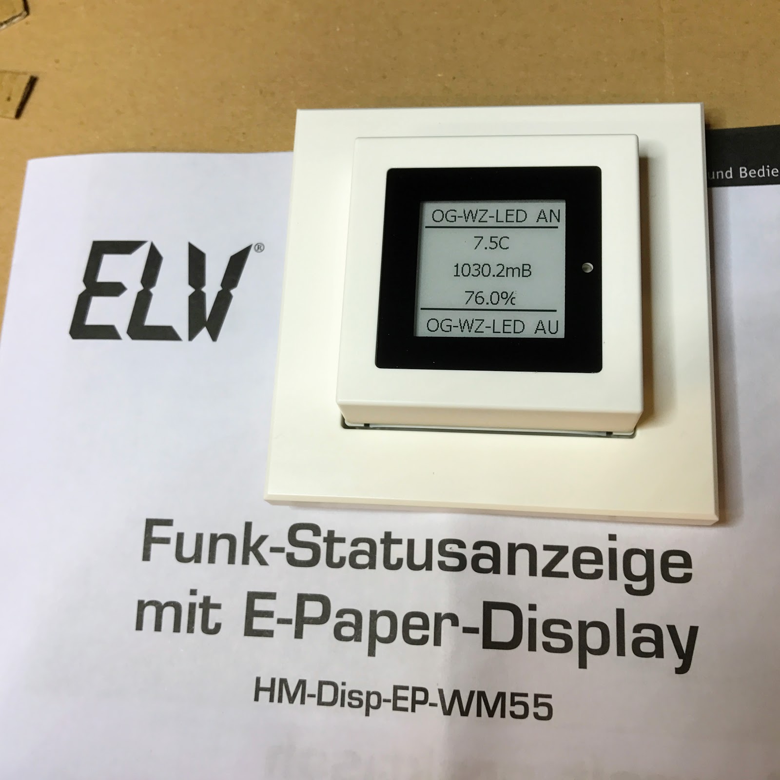 Home Smart Home: Homematic E-Paper-Display in Betrieb nehmen