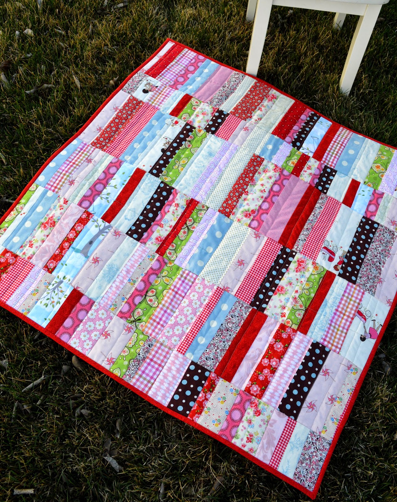 Who Does These Things?: Scrappy Baby Quilt