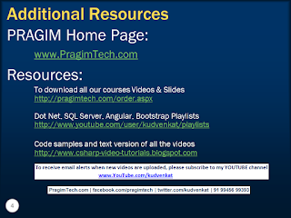 Sql server, .net and c# video tutorial: Angular CLI ng new options - Slides