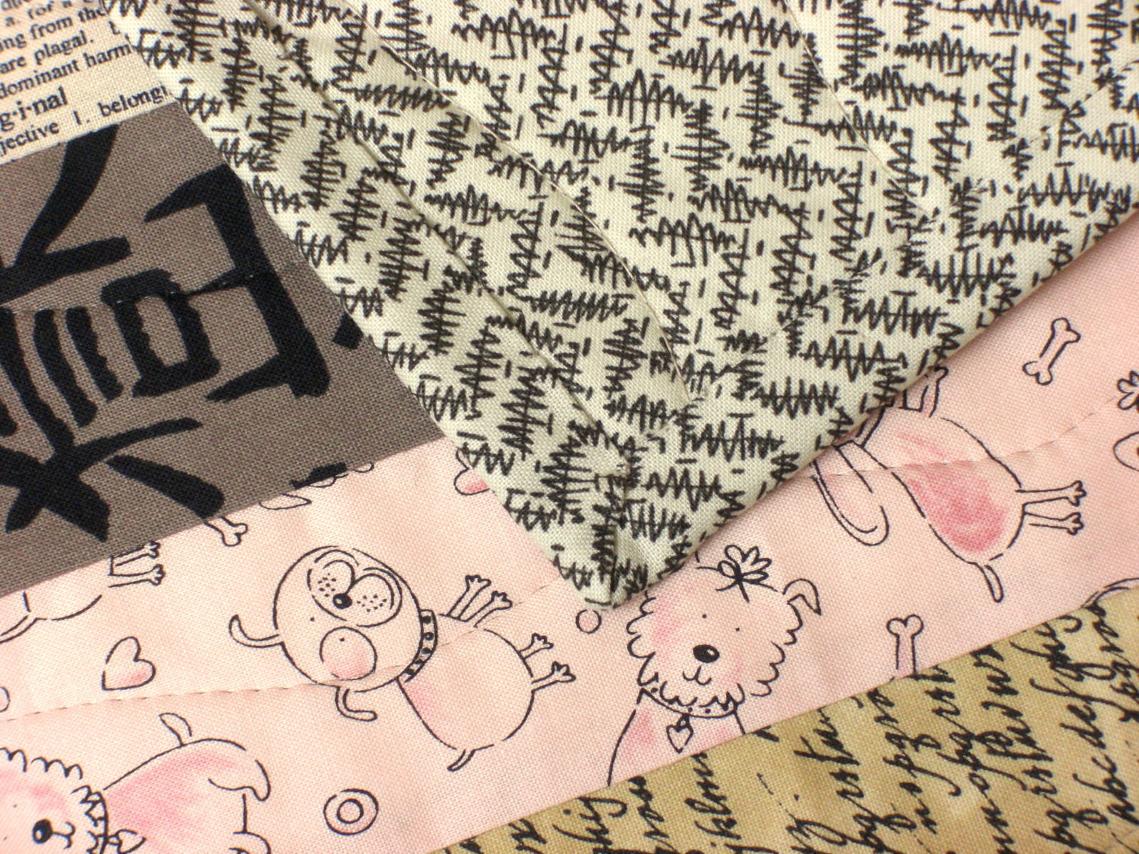 Karen Griska Quilts: Writer's Quilt With Kanji