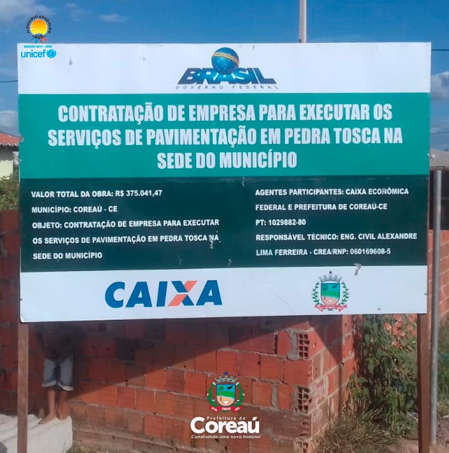 COREAÚ-CE: CARLOS RONER INVESTE MAIS DE R$ 370 MIL EM PAVIMENTAÇÃO ...