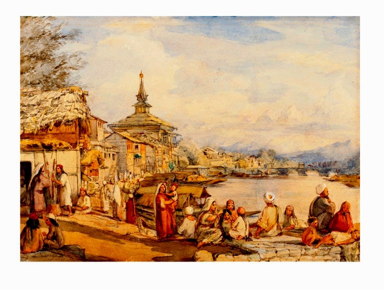 CHINAR SHADE : KASHMIR WATER COLOURS BY WELL KNOWN ARTIST WILLIAM ...