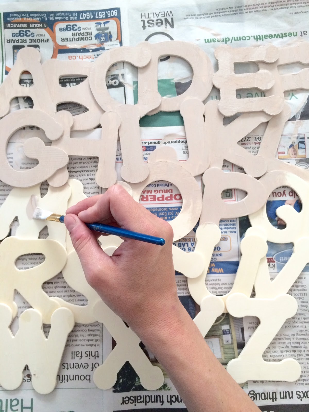 DIY Nursery Decor Alphabet - Harlow & Thistle