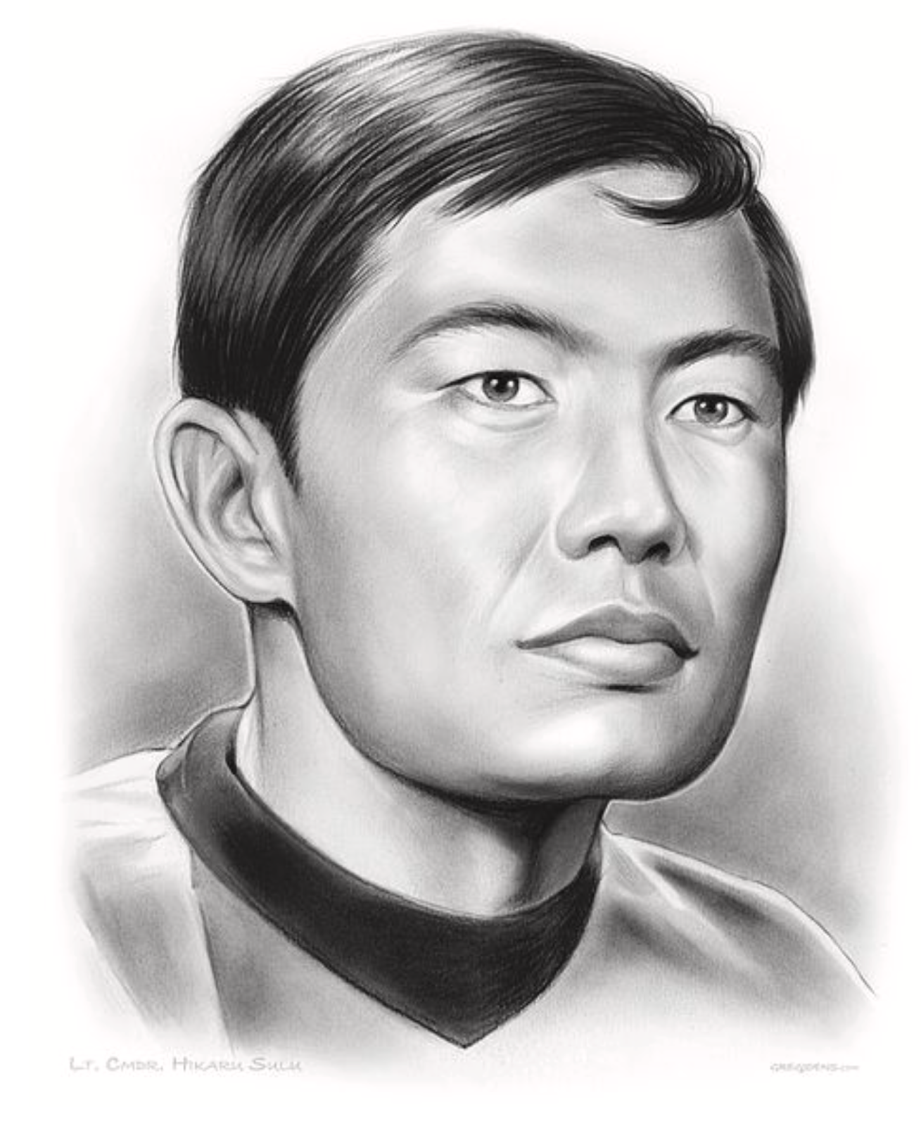 Sketch of the Day: George Hosato Takei - SULU . Born April 20, 1937