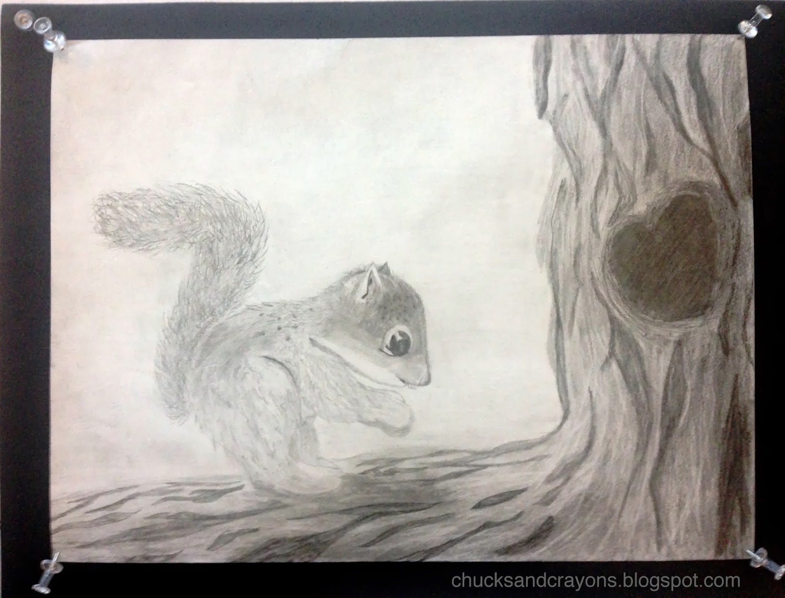 chucks, crayons, and a little creativity : Art One Value Drawings