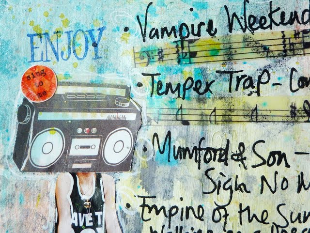 notes on paper: Art Journal Challenge: Weeks 13 & 14