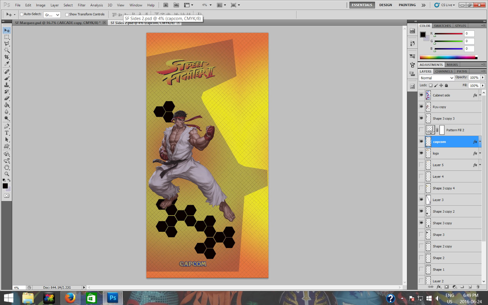 Mala Layouts By Mike: Custom Street Fighter Project