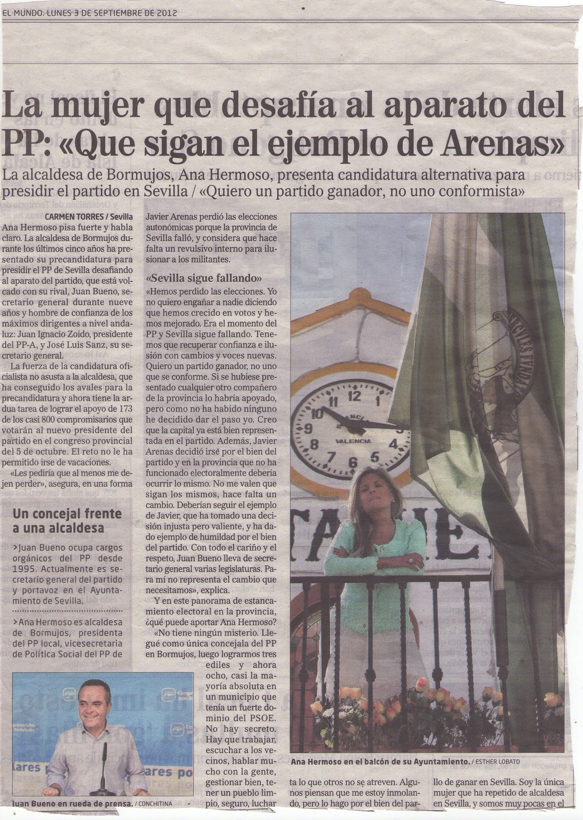 Sevilla Opina (tercera época): Entrevista a Ana Hermoso en "El Mundo"