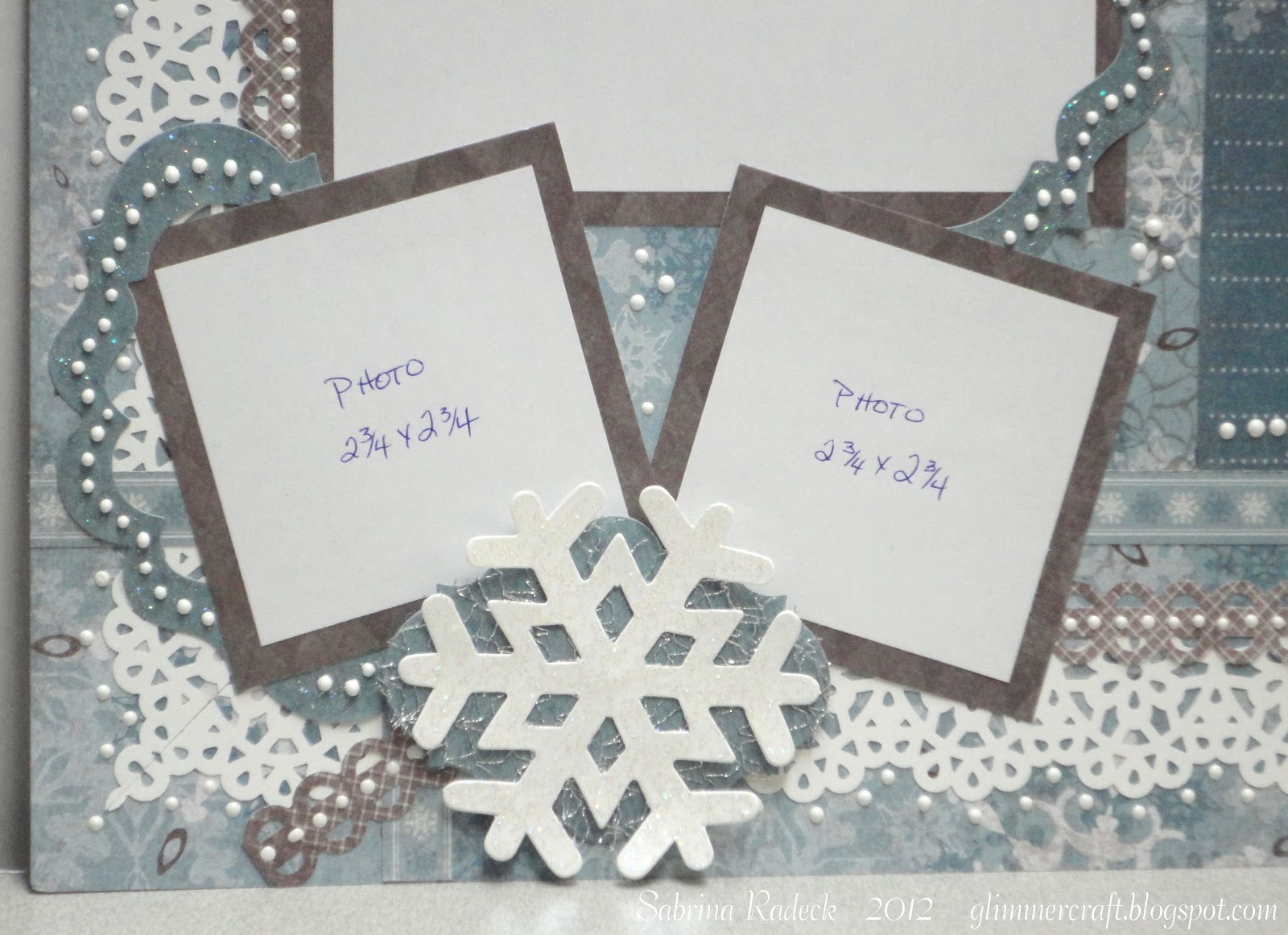 Upsy Daisy Christmas Layout Instructions - Scrapbook Parade Class ...