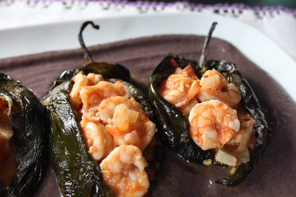 CHILES RELLENOS DE CAMARON