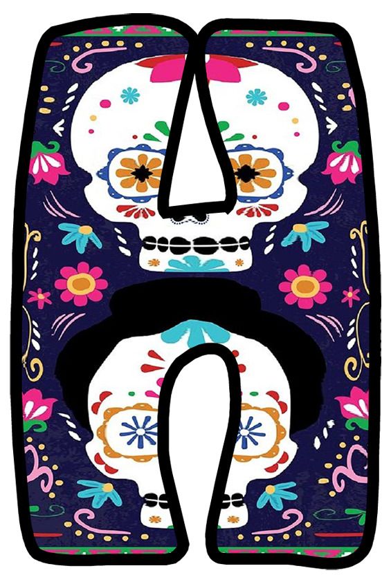 Día de los Muertos Letters. Letras del Día de los Muertos. - Oh my ...