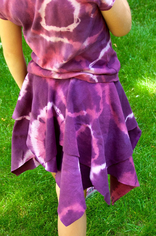 Aesthetic Nest: Sewing: Tie-Dye Tissue Hem Skirt (Tutorial)