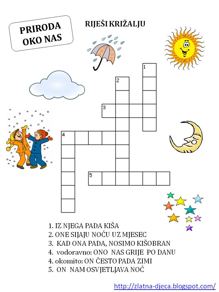 Zlatna djeca: Križaljke za djecu