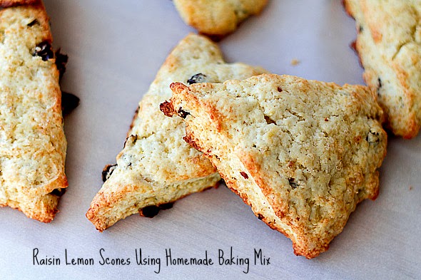 Lemon Raisin Scones Using Homemade Baking Mix | Foodie in WV