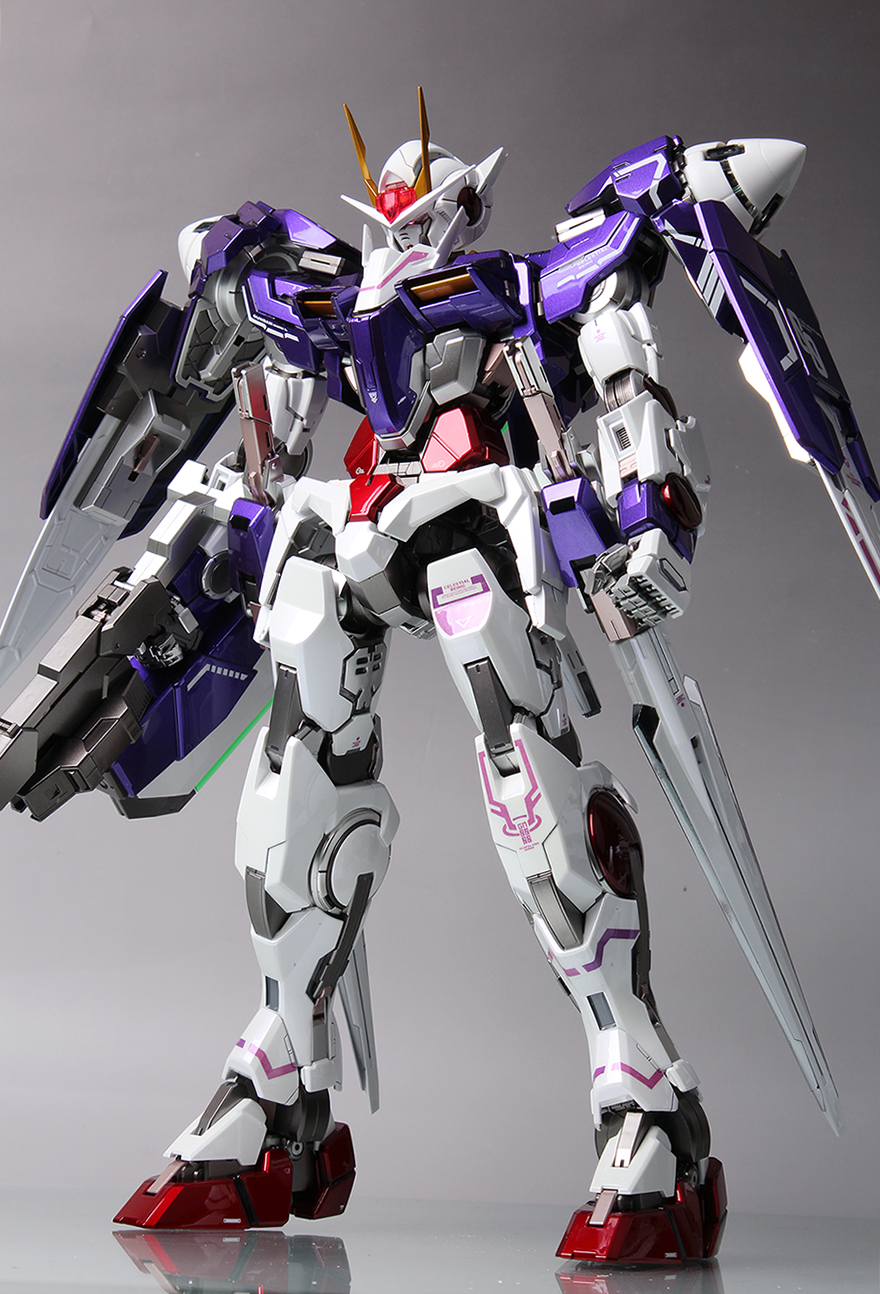 GUNDAM GUY: PG 1/60 00 Raiser [Metal Build Colors] - Painted Build