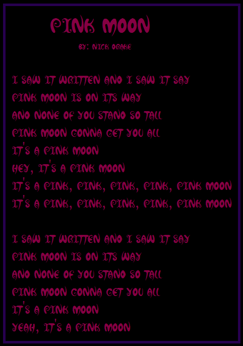 musings from the marsh...: A Pink Moon For Spring...