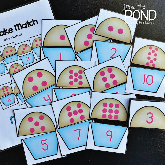 Cupcake Games for Numbers to 10 | From the Pond