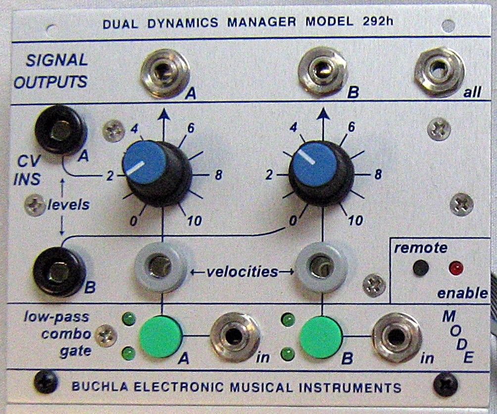 MATRIXSYNTH: BUCHLA 200e Series Pair of 292h Dual Lowpass Gate Synthesizer Modules