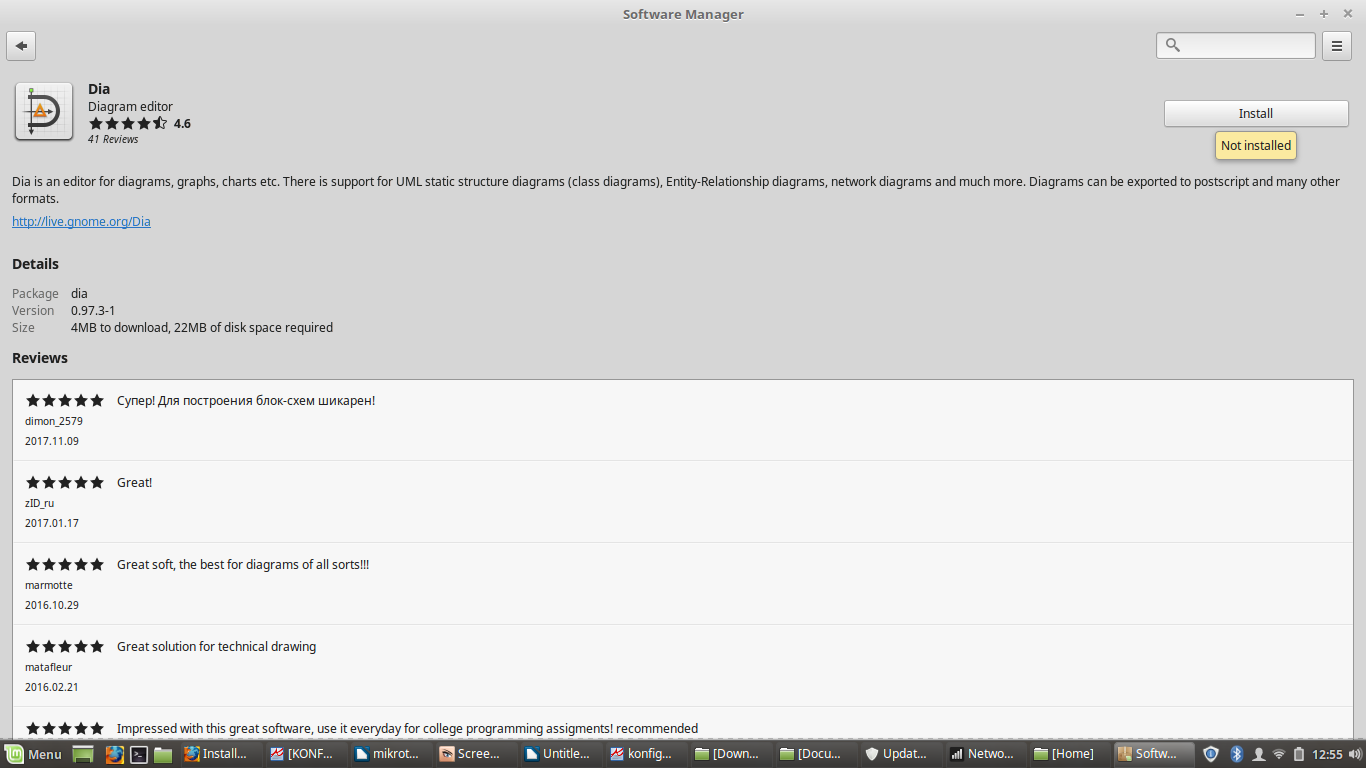 Cara Install Aplikasi DIA di LINUX MINT ~ Gita Ainun || BLC TELKOM KLATEN