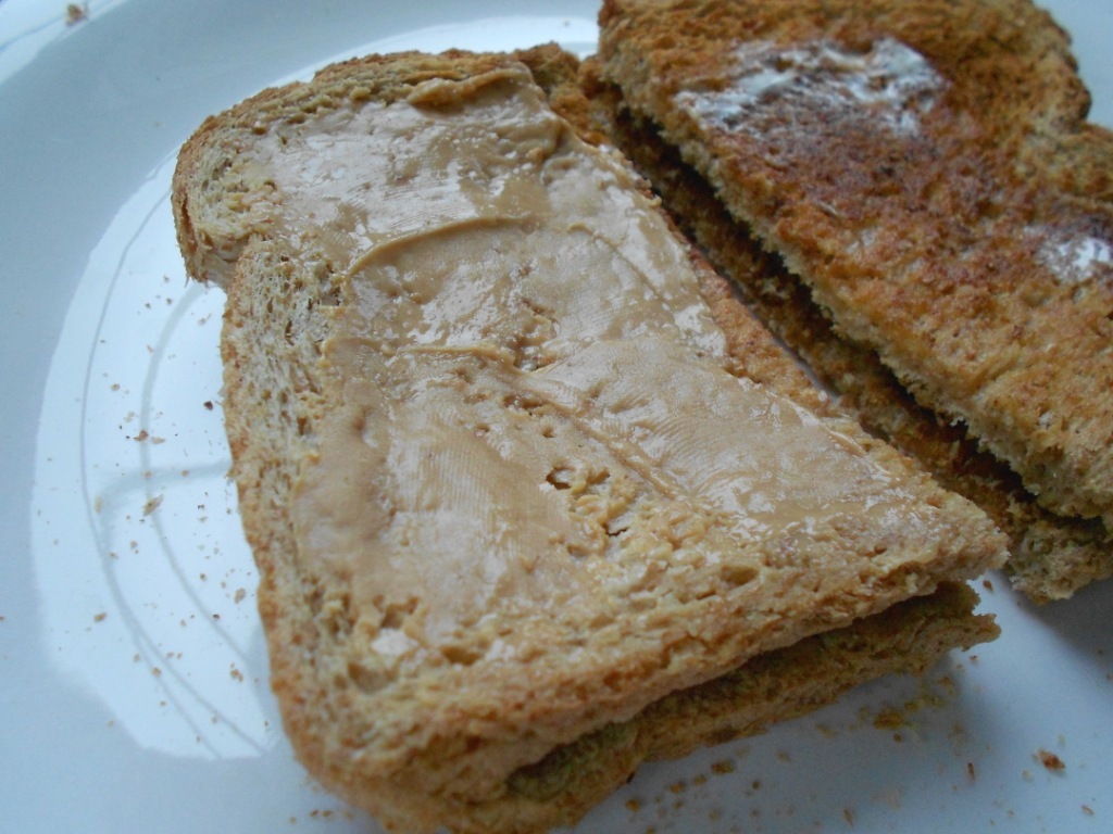 Snacking Squirrel: Peanut Buttered Toast and Herbal Tea