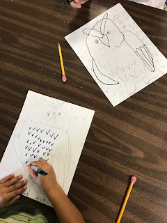 Elements of the Art Room: Kindergarten & 1st grade Owls