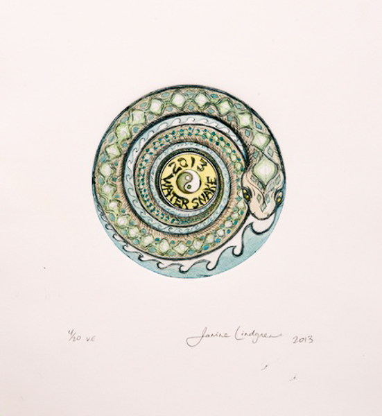 Year of the Snake: "Water Snake 2013" by Janine Lindgren