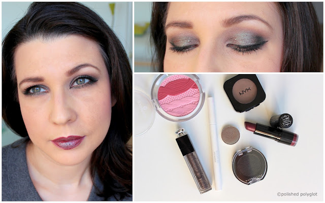 Makeup │Look in gunmetal grey and duochromed green [Monday Shadow ...