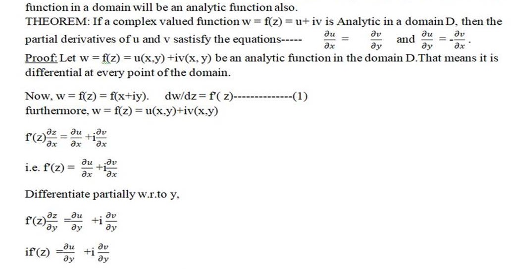 ANALYTIC FUNCTION