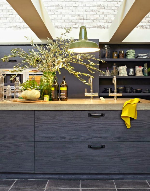 36 cocinas de madera color negro y de diseño | Ideas Eco