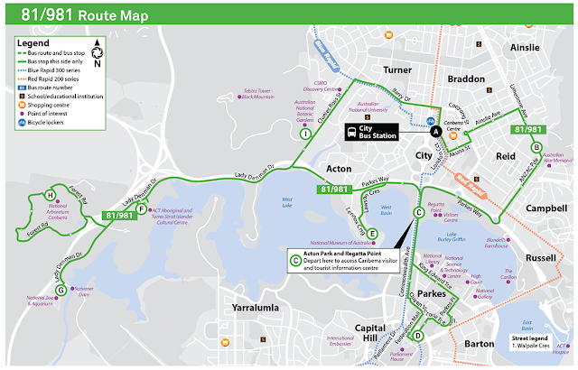 El transporte en Canberra - Cómo moverse - Conmimochilacuestas