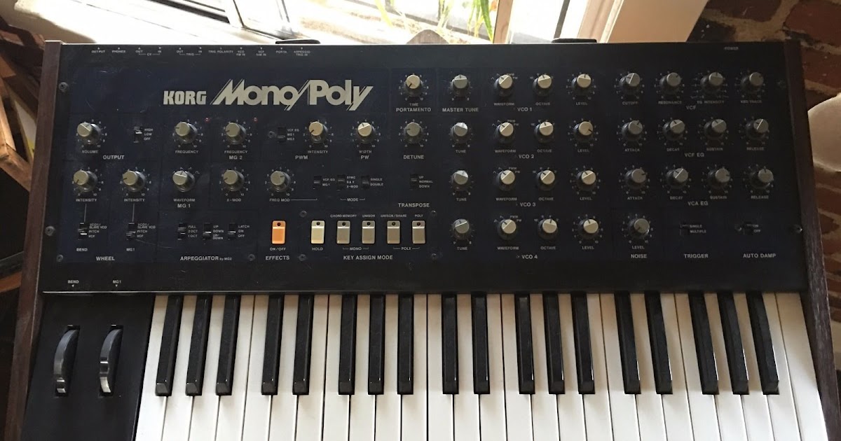 MATRIXSYNTH: KORG MONO/POLY NEAR MINT with MIDI RETROFIT SN 379069