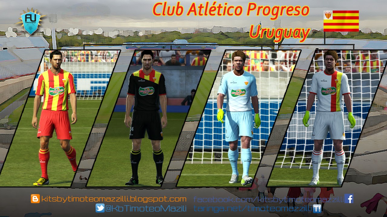 Kits by timoteomazzilli: Kits Club Atlético Progreso (Uruguay) PES2013