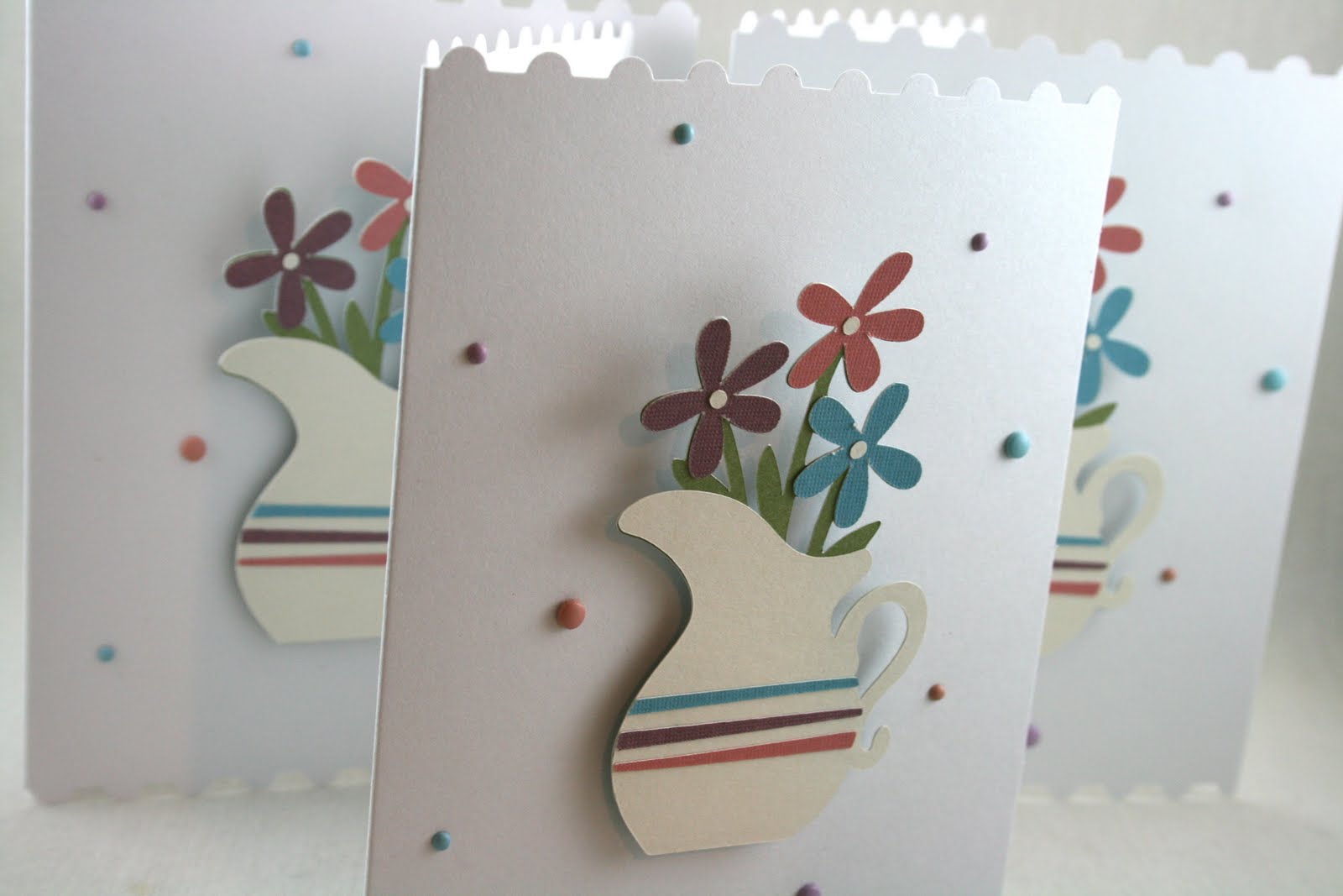 off the map: Mother's Day - Pitcher of Flowers card