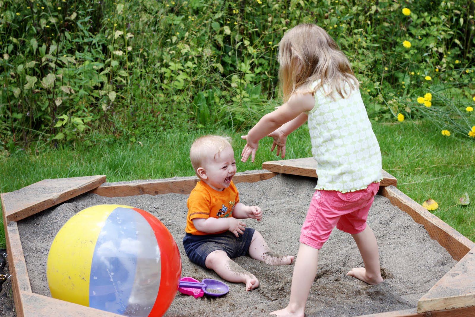 Dimples & Giggles: Our New Sandbox
