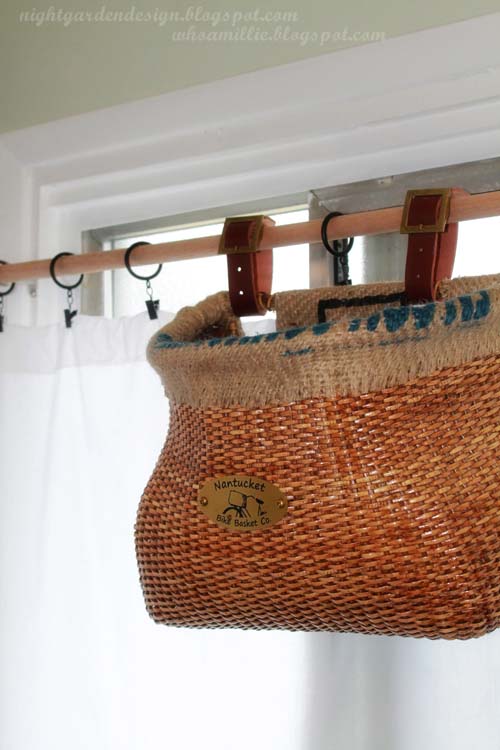 Night Garden Blog: thrift store finds: bike basket repair and storage