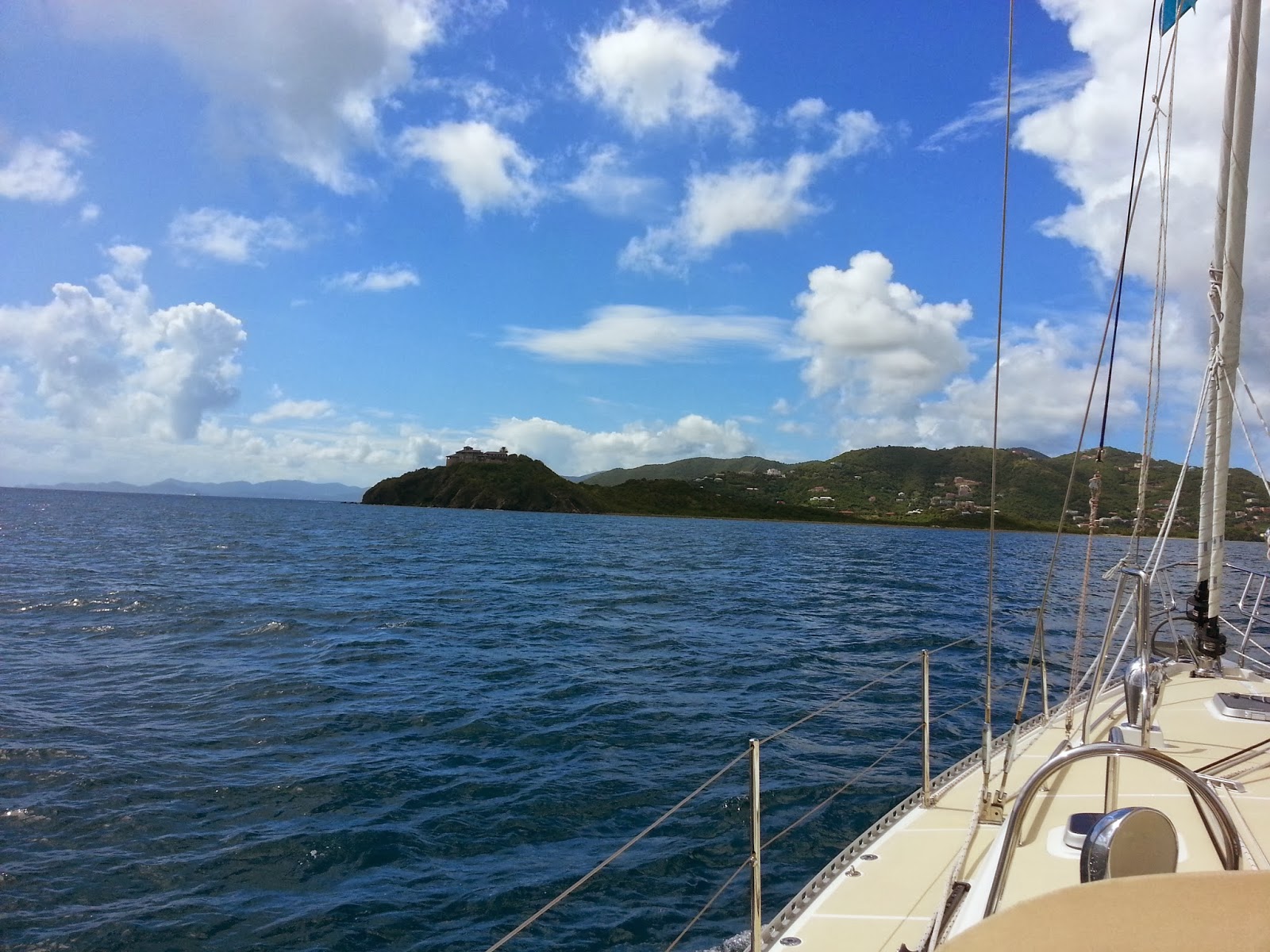 Outbound on Pratique: Land Ho!