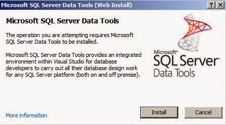 SQL Server Data Tools 2014