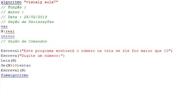 Universe Tutorial | Tutoriais, Downloads e Curiosidades: VISUALG #7: SE ...