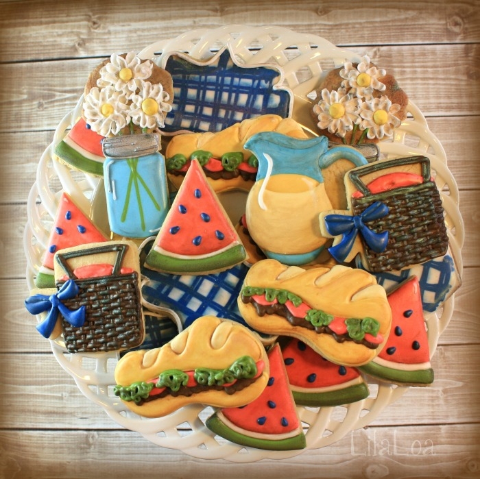 Decorated Barbecue Cookies