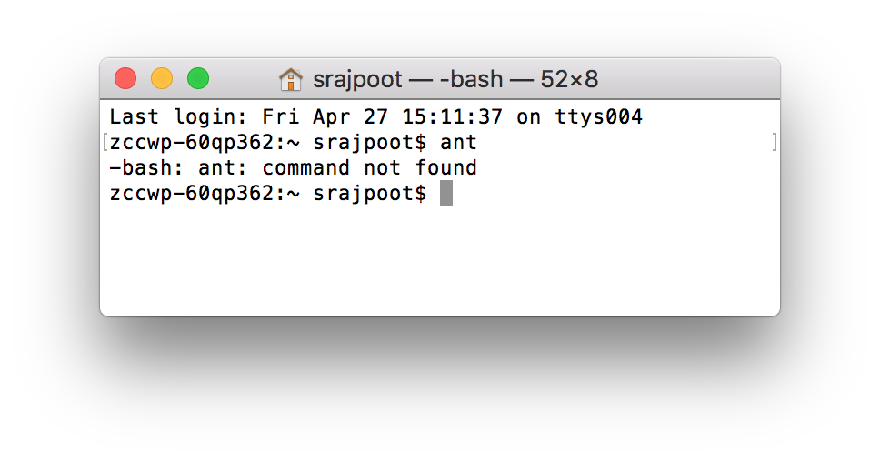Technical Help With Examples: install ANT Mac OS