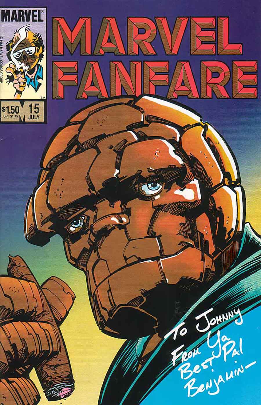 Marvel Fanfare #15 - Barry Windsor Smith art & cover - Pencil Ink