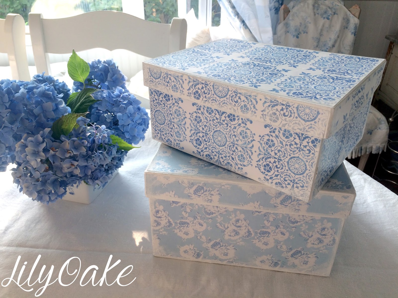 LilyOake: Decoupage Storage Boxes